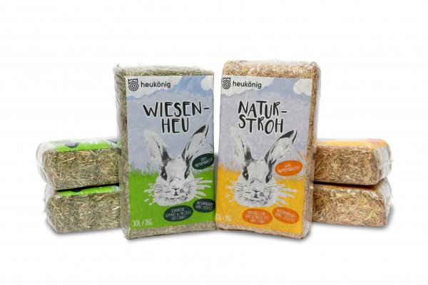 3 Heu + 3 Stroh Bergwiesenheu und Naturstroh